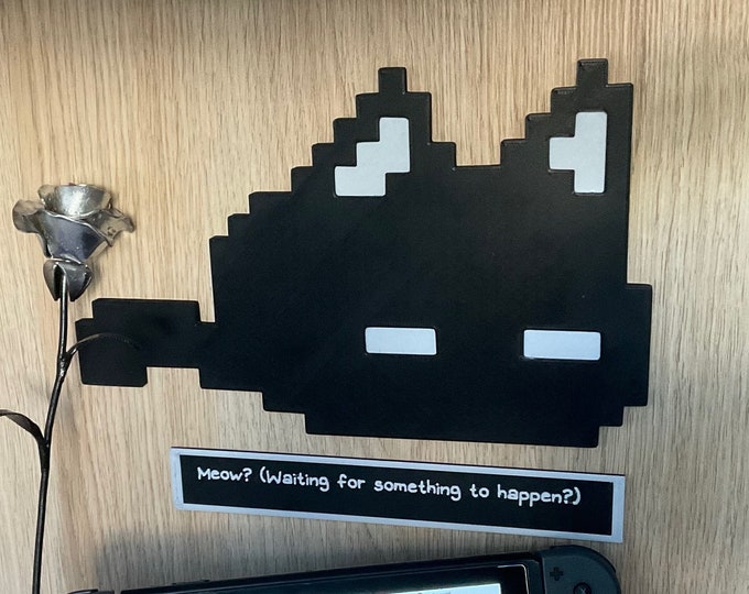 3D Printed Poster Mewo From Omori / Wall Art / Plastic 25cm - Etsy