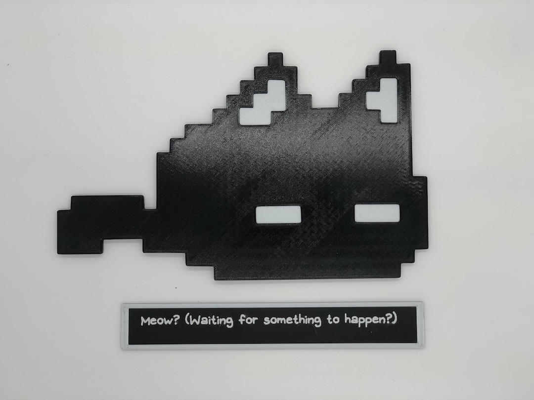 3D Printed Poster Mewo From Omori / Wall Art / Plastic 25cm - Etsy UK