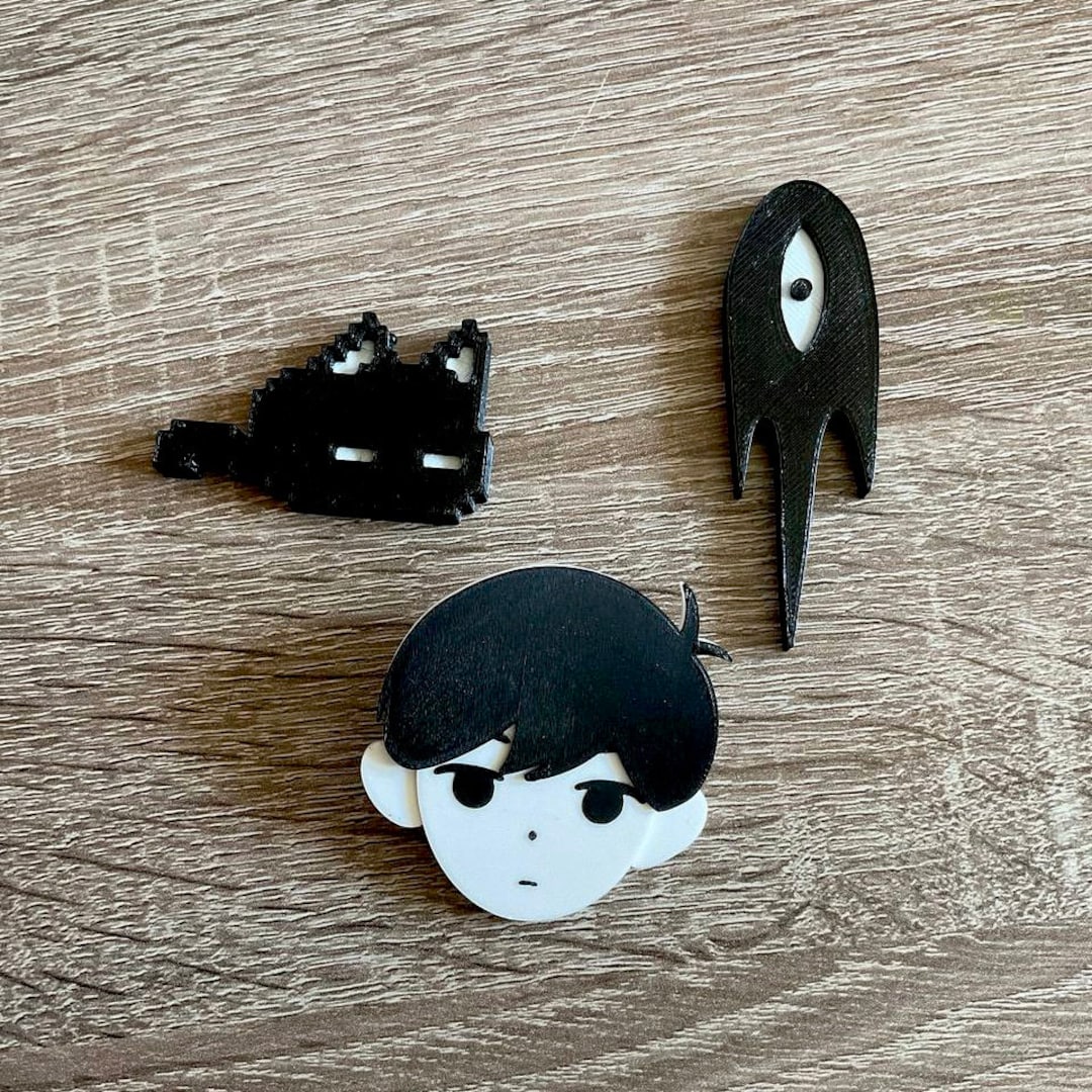 Omori Pins Badges 3D Printed Poster & PC Magnets - Etsy