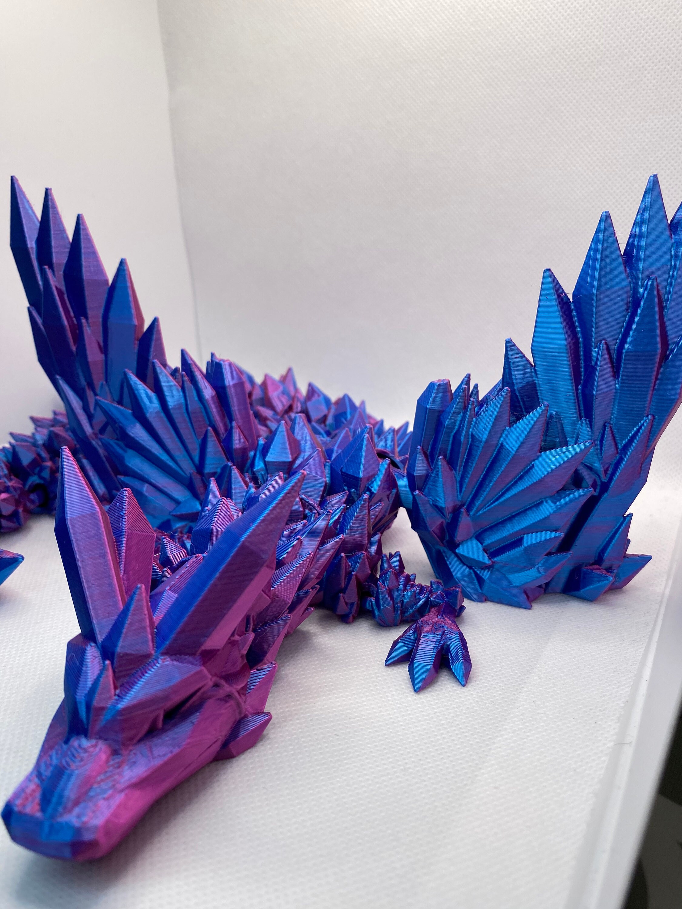 Large Winged Crystal Dragon Articulated Model Toy - Etsy UK