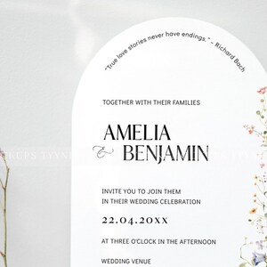 Arch Invitation Mockup, Minimalist Blank Arch Card Mock up 5x7 Inch - Etsy