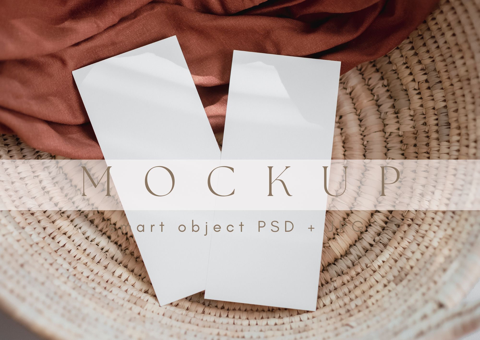 Double Menu Card Mockup Set Boho Wedding Menu Terracotta - Etsy