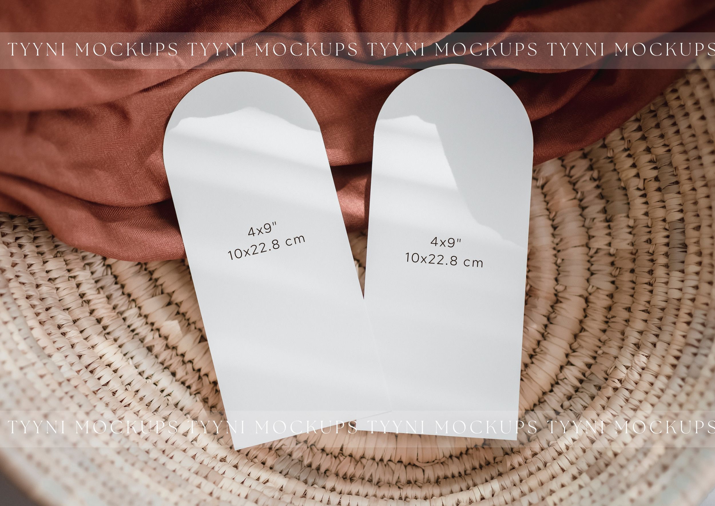 Arch Menu Card Mockup Set Double Boho Wedding Menu in Arch - Etsy