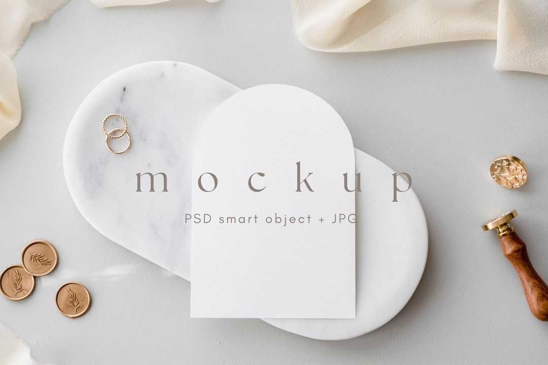 5x7 Arch Card Invitation Mockup, Boho Wedding Card Mockups, Greeting ...