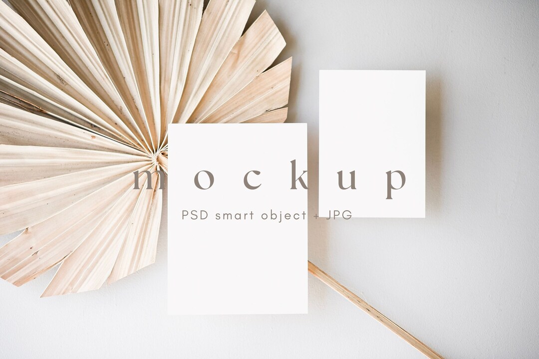Wedding Suite Mockup 5x7 and 4x5.5, Stationery Mockup, Minimalist ...