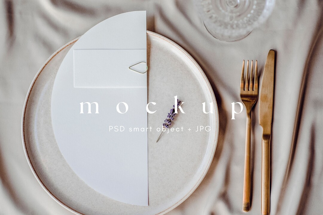 Half Moon Wedding Menu Mockup, Half Circle Menu Mockup - Etsy