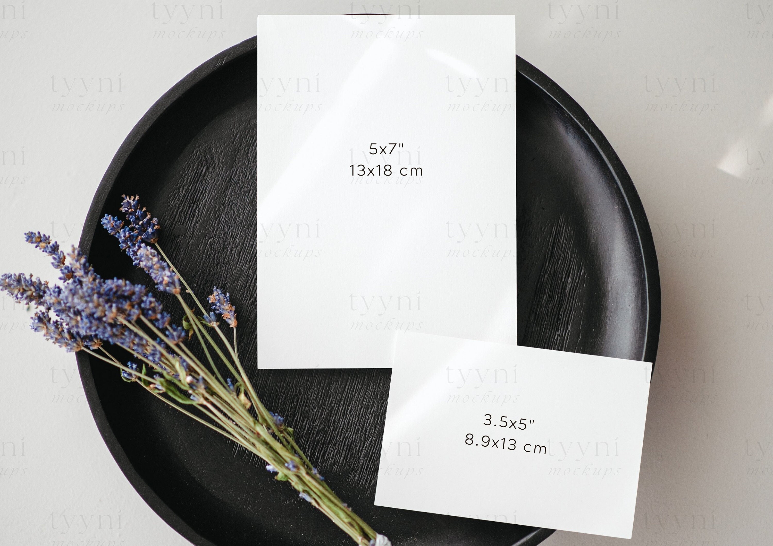 5x7 and 3.5x5 Invitation Suite Mockup Boho Floral Wedding - Etsy