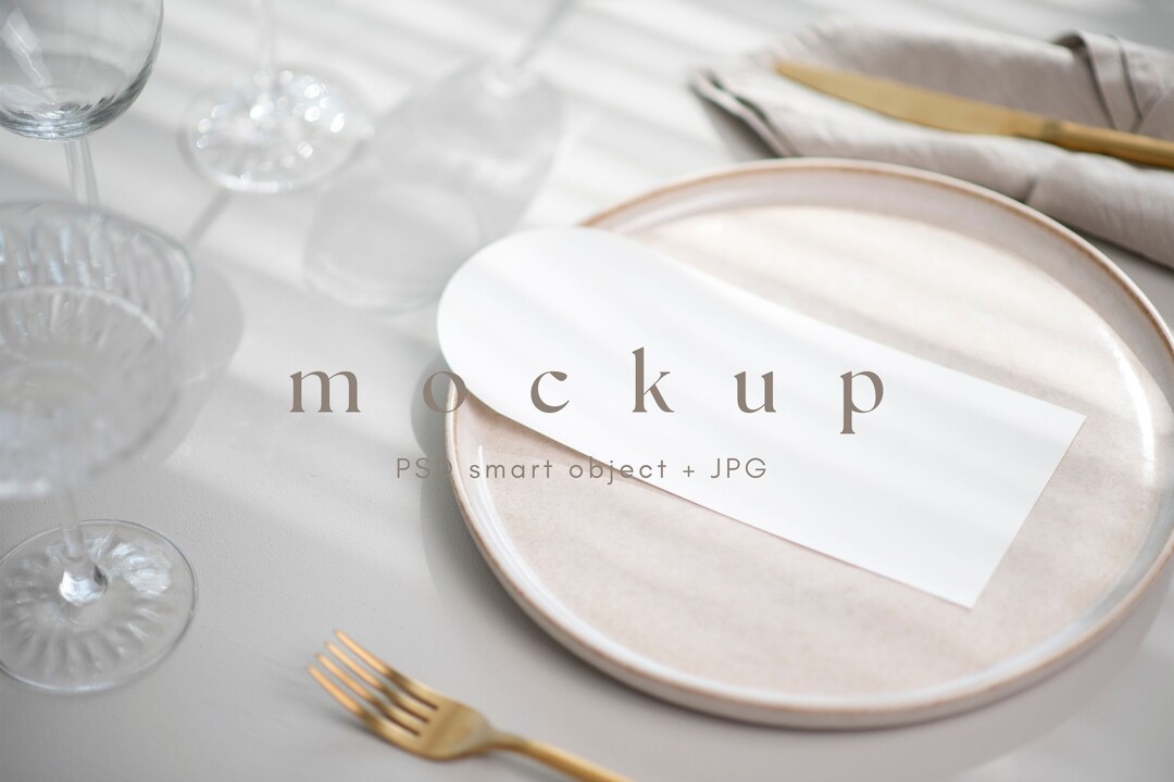 Arch Menu Mockup With Gold Details, Minimalist Arch Wedding or Dinner ...