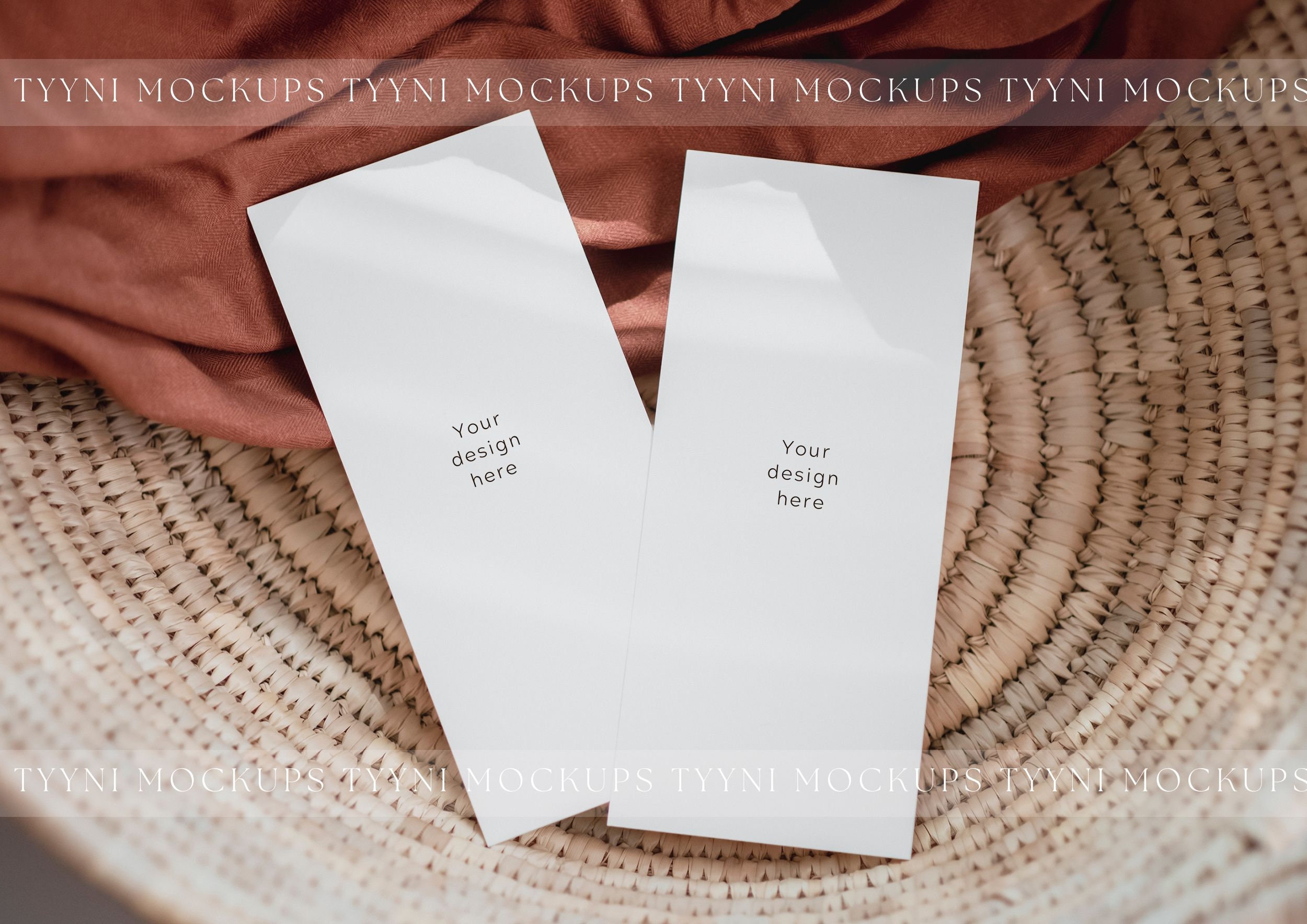 Double Menu Card Mockup Set Boho Wedding Menu Terracotta - Etsy