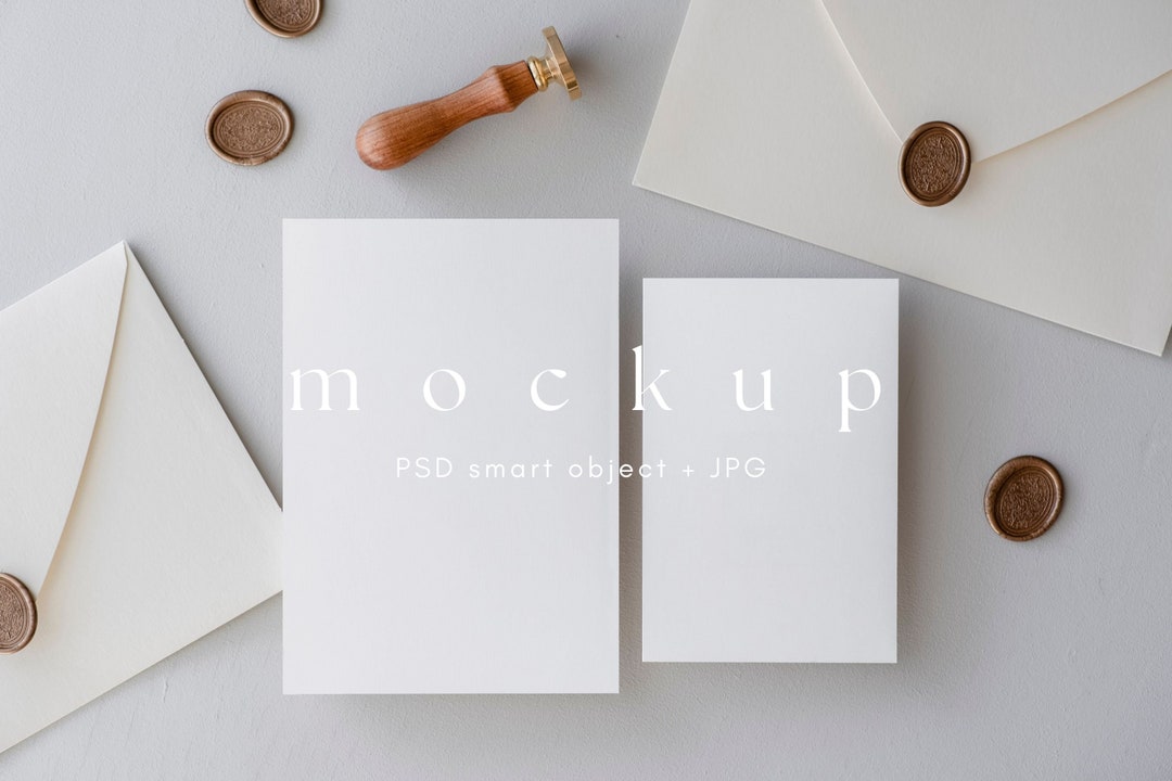 Invitation Suite Mockup, Minimalist Wedding Mock Up, Neutral Card ...
