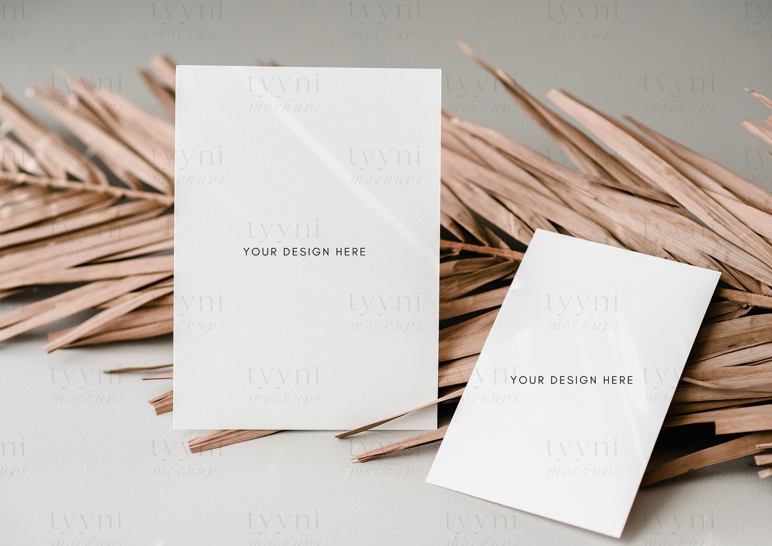 Invitation Suite Mockup Boho Wedding Mock up Neutral Card Mockup 5x7 ...