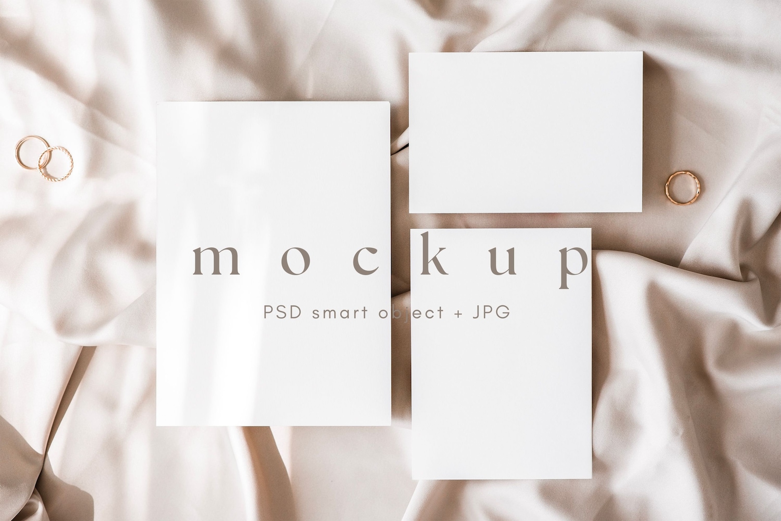 Invitation Mockups Suite, Neutral Card Mockup, 5x7 and 4x5.5 and 3.5x5 ...