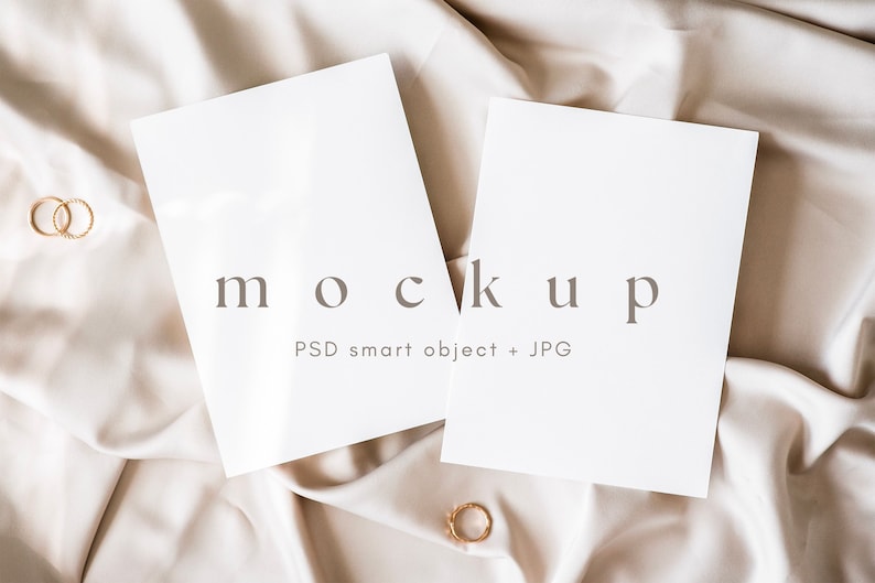 5x7 Invitations Mockup Minimalist Invitation Mockup Suite - Etsy