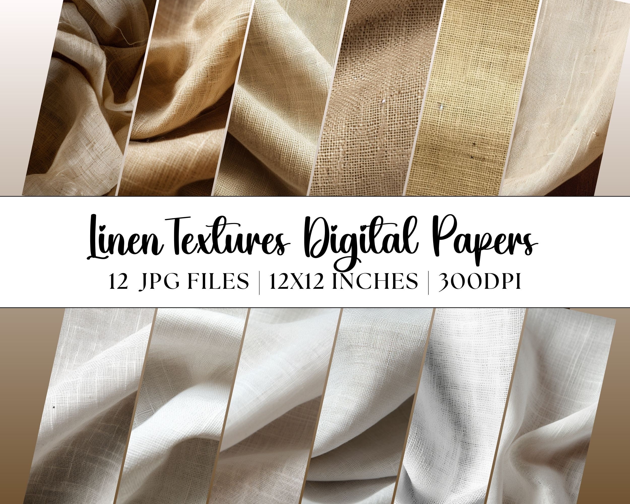 Linen Texture Digital Paper 12x JPG Patterns Clipart Instant - Etsy