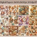 Steampunk Digital Paper, Cogs Gears and Clocks Patterns, 12x JPG ...