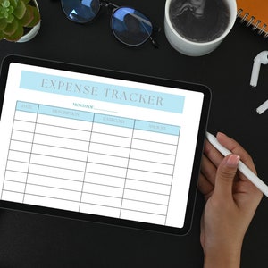 Printable Monthly Expense Tracker, Minimalist Budget Tracker, Digital ...