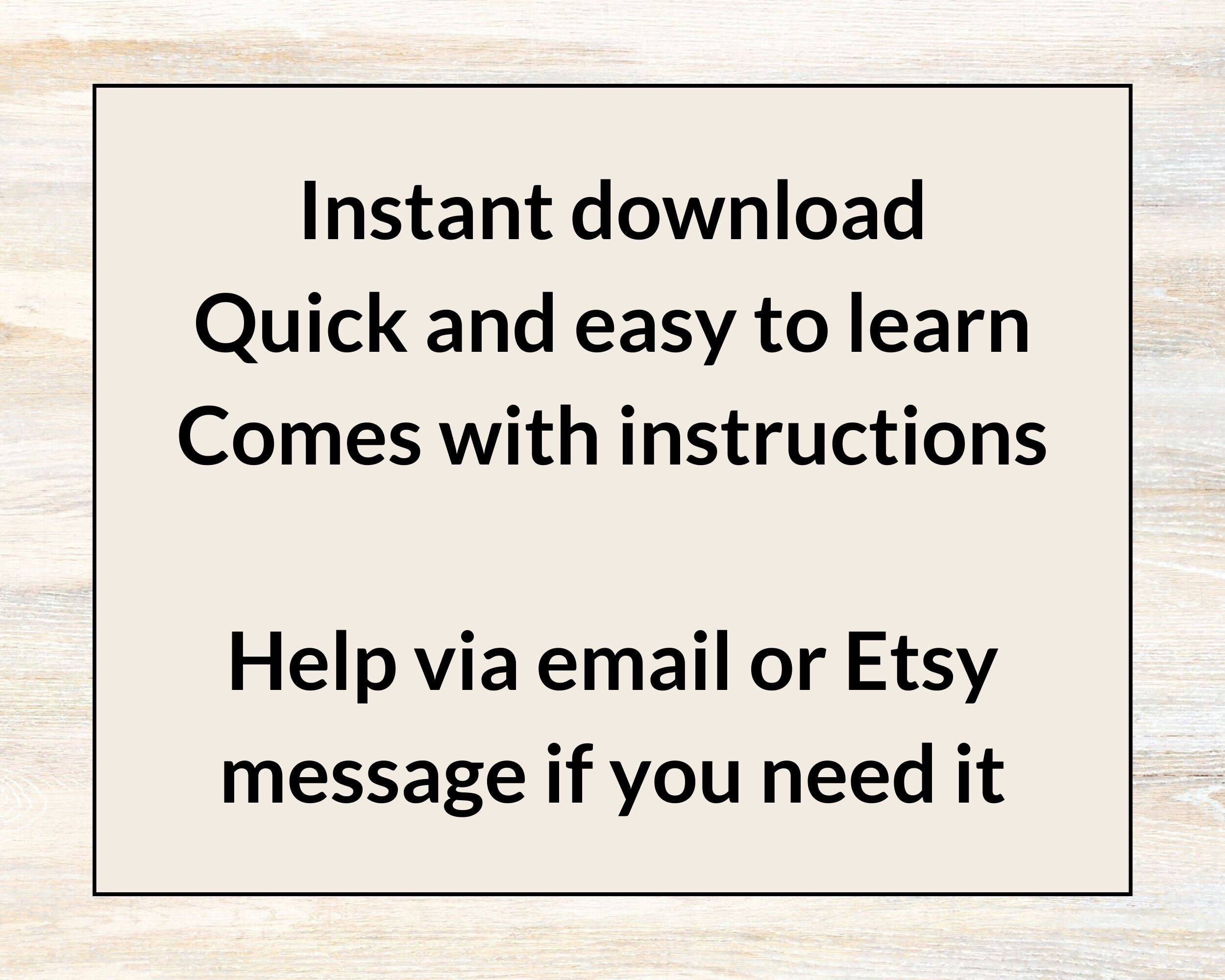 Easy Excel Inventory Template Instant Digital Download Sheet for Small ...