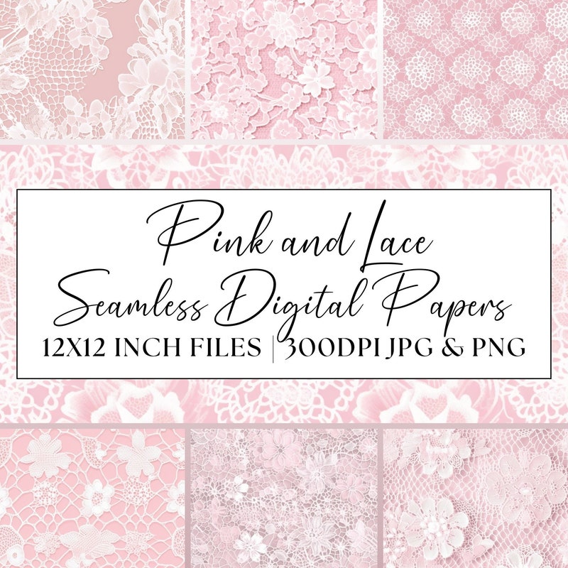 Lace Scrapbook Paper - Etsy