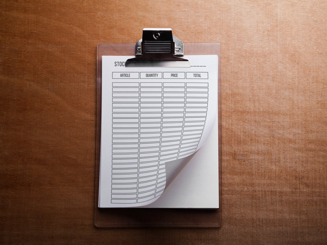 Basic Inventory Log Sheet Stocktake Printable Digital Download - Etsy