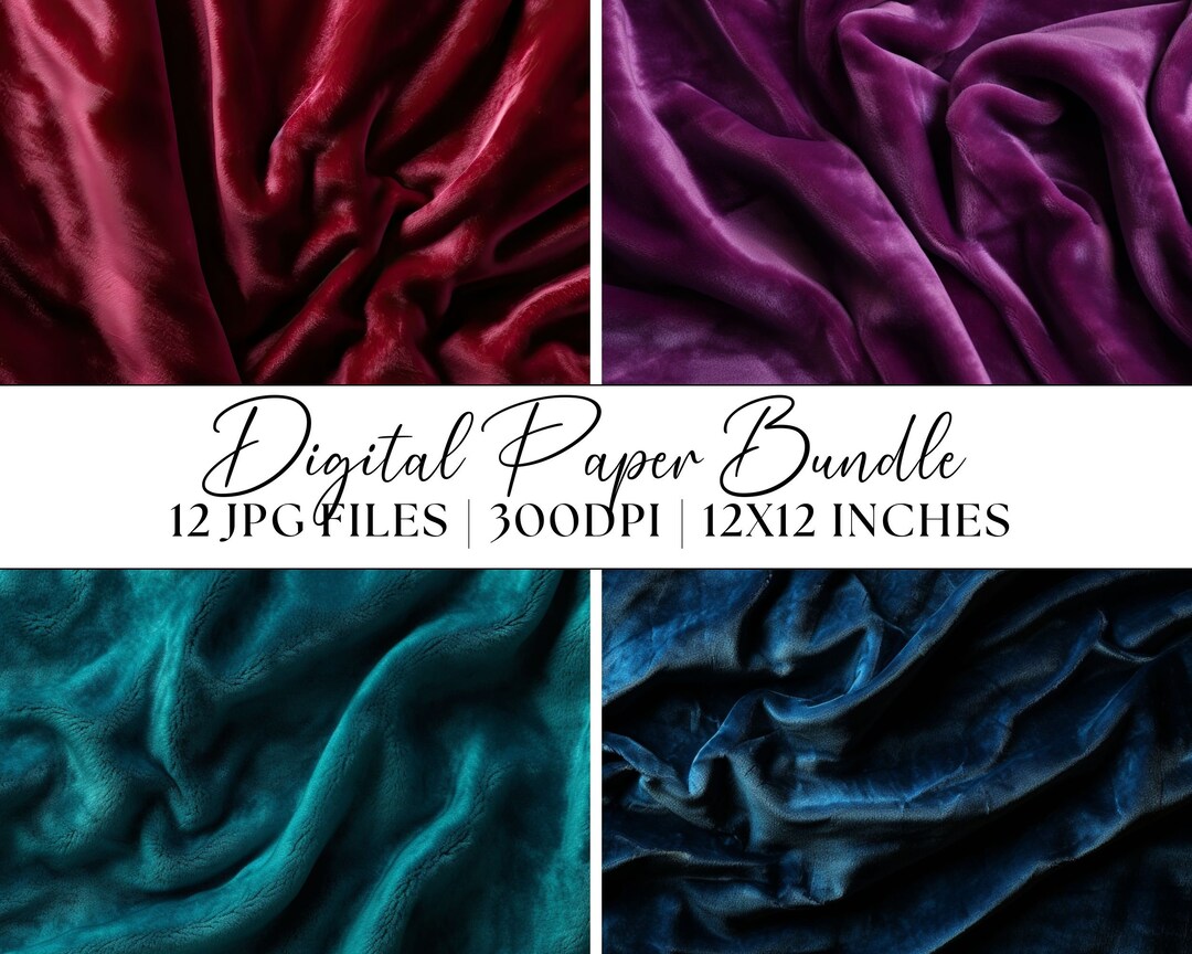 Dark Velvet Textures Digital Paper 12x JPG Patterns Clipart - Etsy