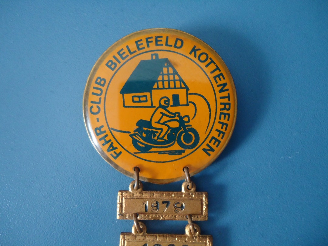 Germany German Vintage Badge Sign Motorcycle Club Bielefeld - Etsy