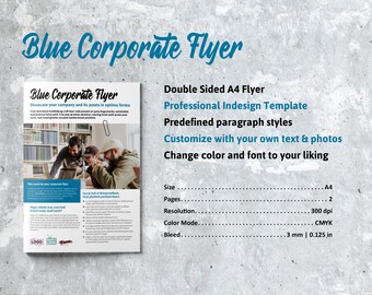 Business Flyer Indesign Template - Etsy