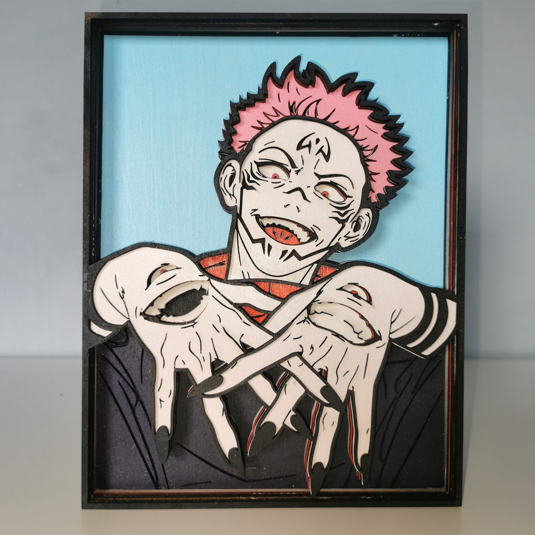 Sakuna Jujutsu Kaisen Anime Wooden Layered Wall Art - Etsy UK