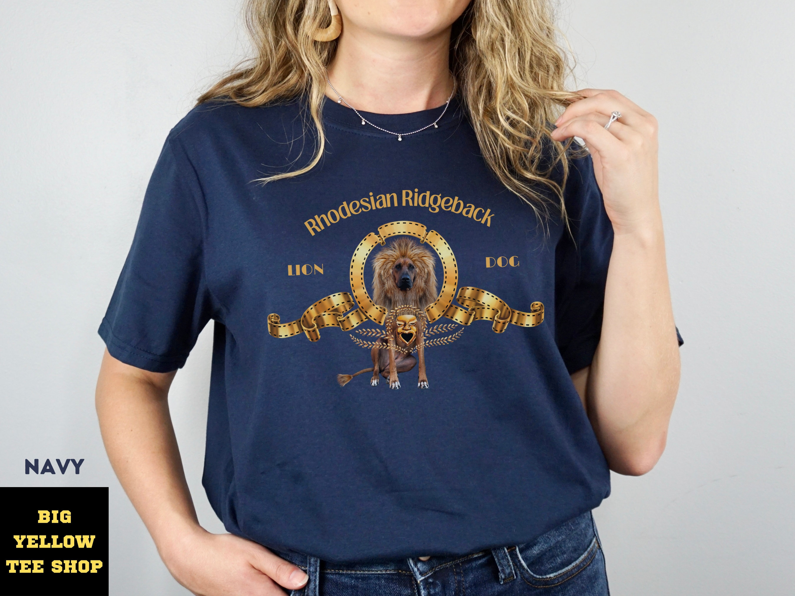 Rhodesian Ridgeback Film Spoof T-shirt, Lion Dog Tshirt, Funny Joke ...