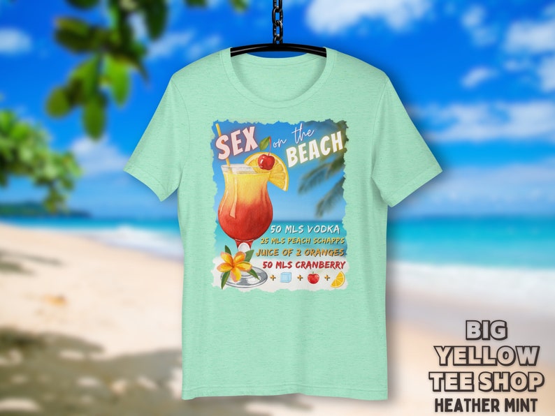 Sex On The Beach Cocktail Unisex T Shirt Sex On The Beach Etsy