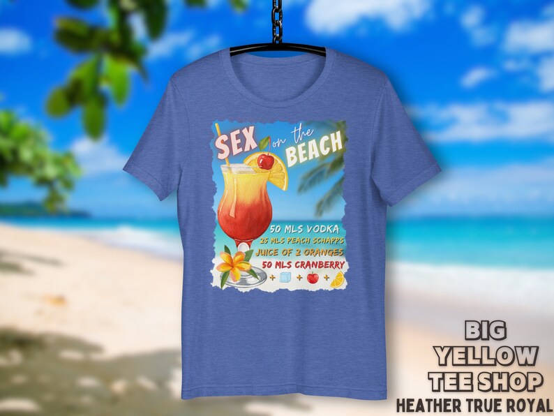 Sex On The Beach Cocktail Unisex T Shirt Sex On The Beach Etsy
