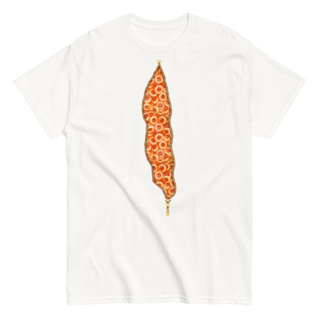 SPAGHETTI HOOPS Unisex T-shirt | Optical Illusion Spaghetti Rings ...