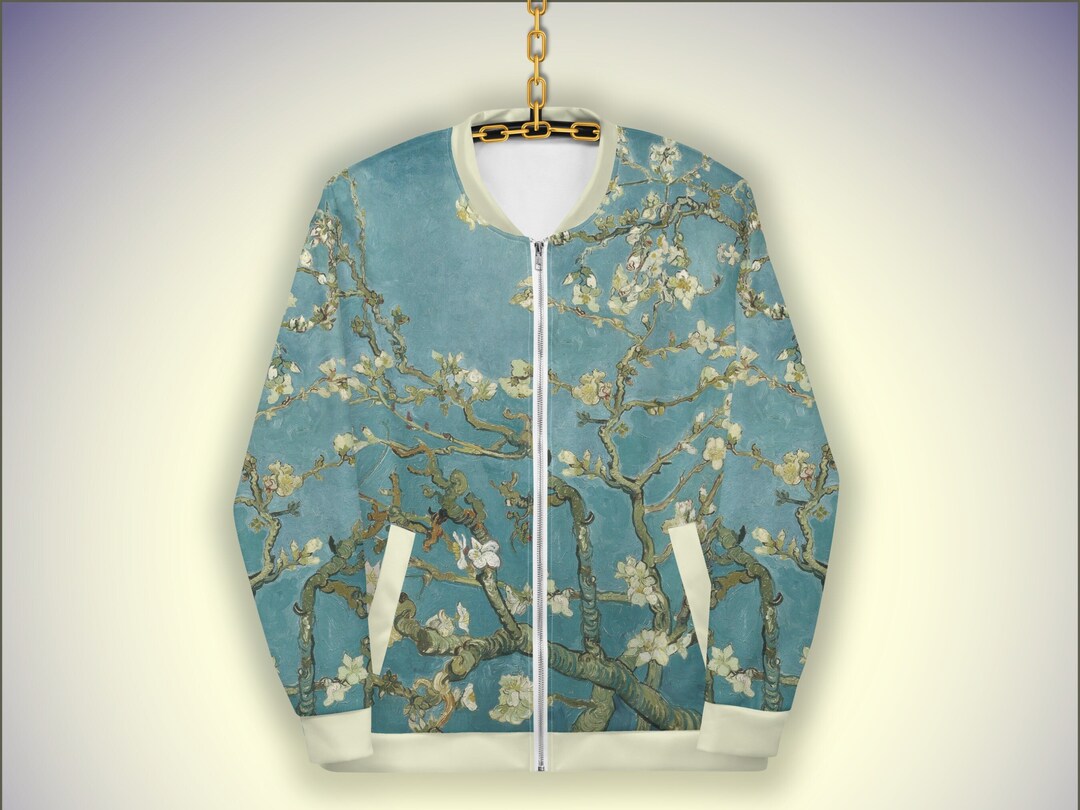 VAN GOGHS 'almond Blossom' Lightweight Unisex Bomber Style Jacket ...