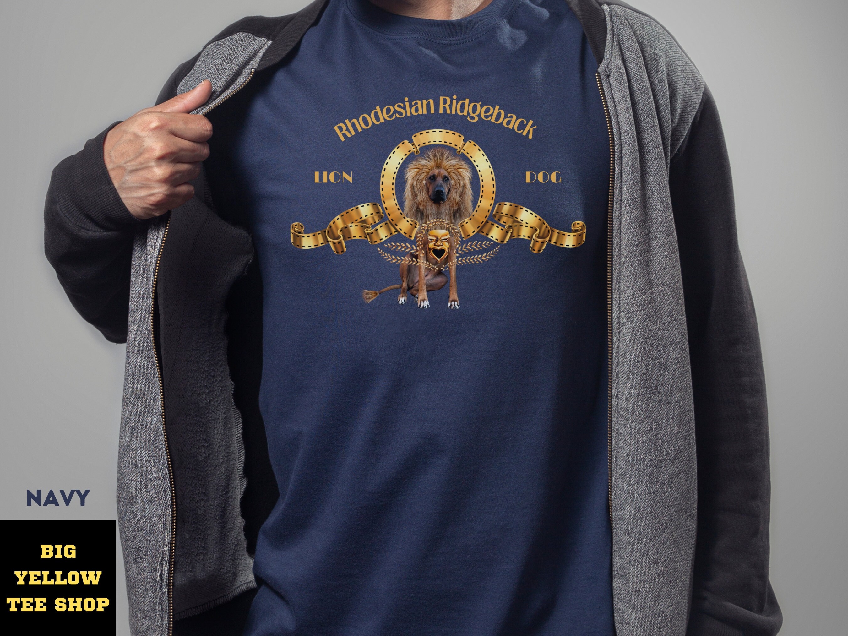 Rhodesian Ridgeback Film Spoof T-shirt, Lion Dog Tshirt, Funny Joke ...