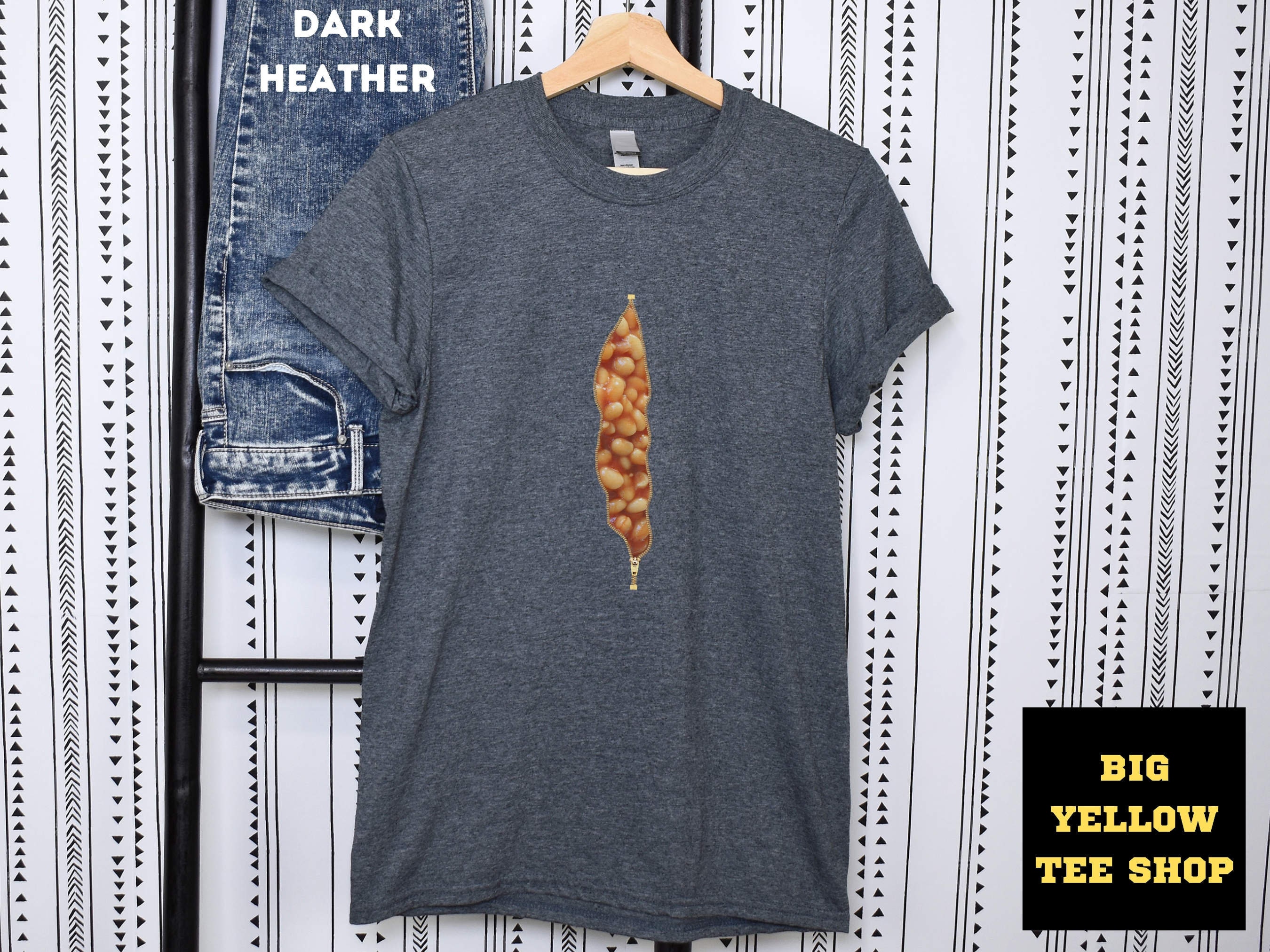 Baked Beans Lover Zipper T-shirt, I Love Baked Beans Tshirt, Gift for ...