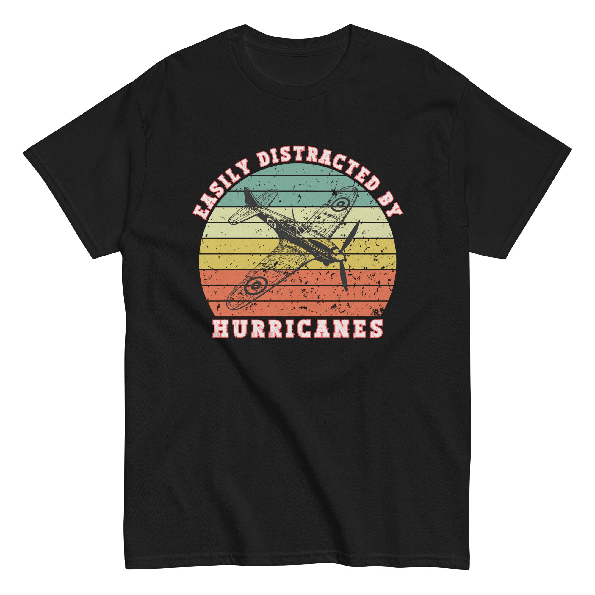 Easily Distracted by Hurricanes T-shirt HAWKER HURRICANE Retro Vintage ...