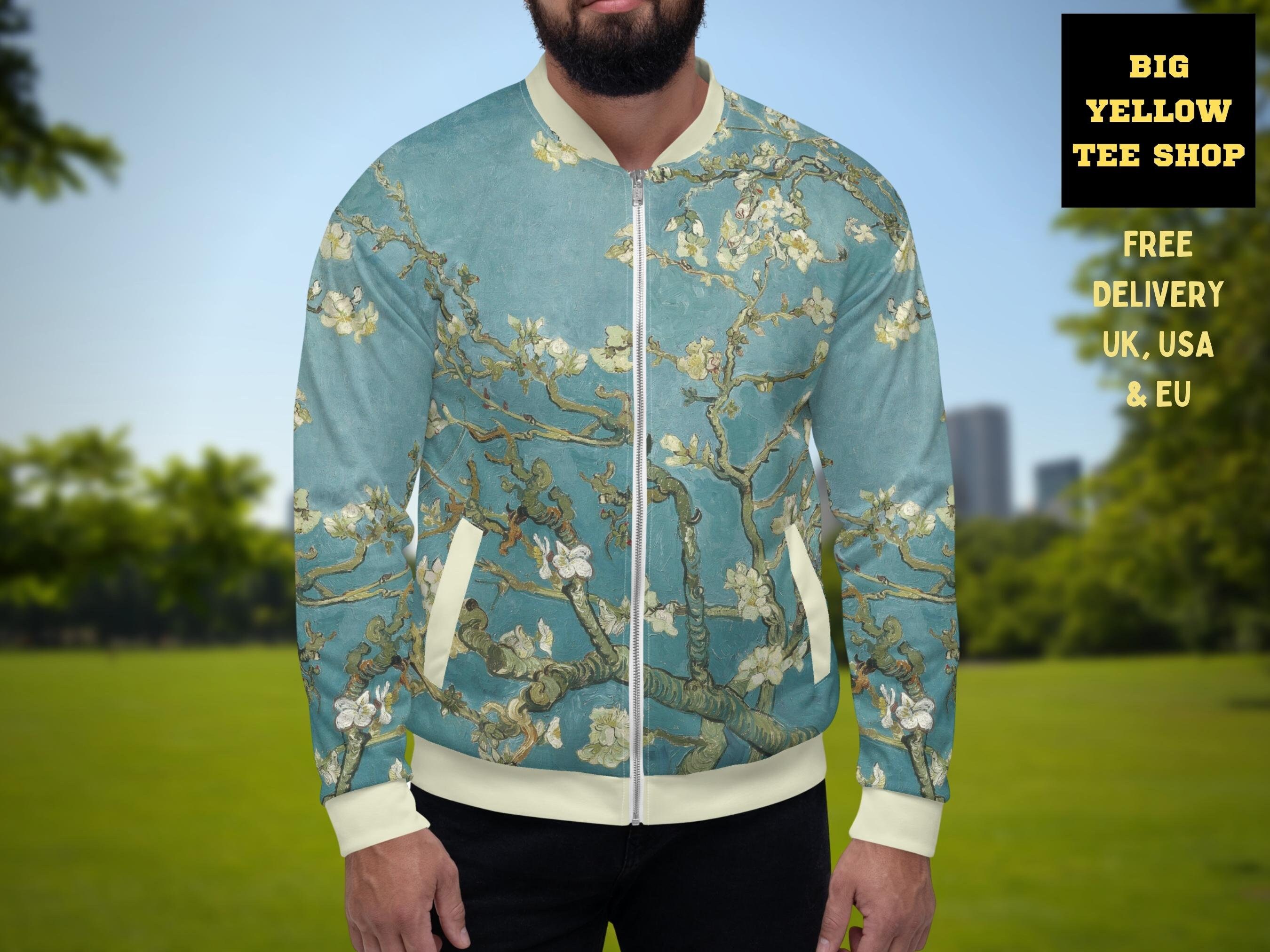 VAN GOGHS 'almond Blossom' Lightweight Unisex Bomber Style Jacket ...