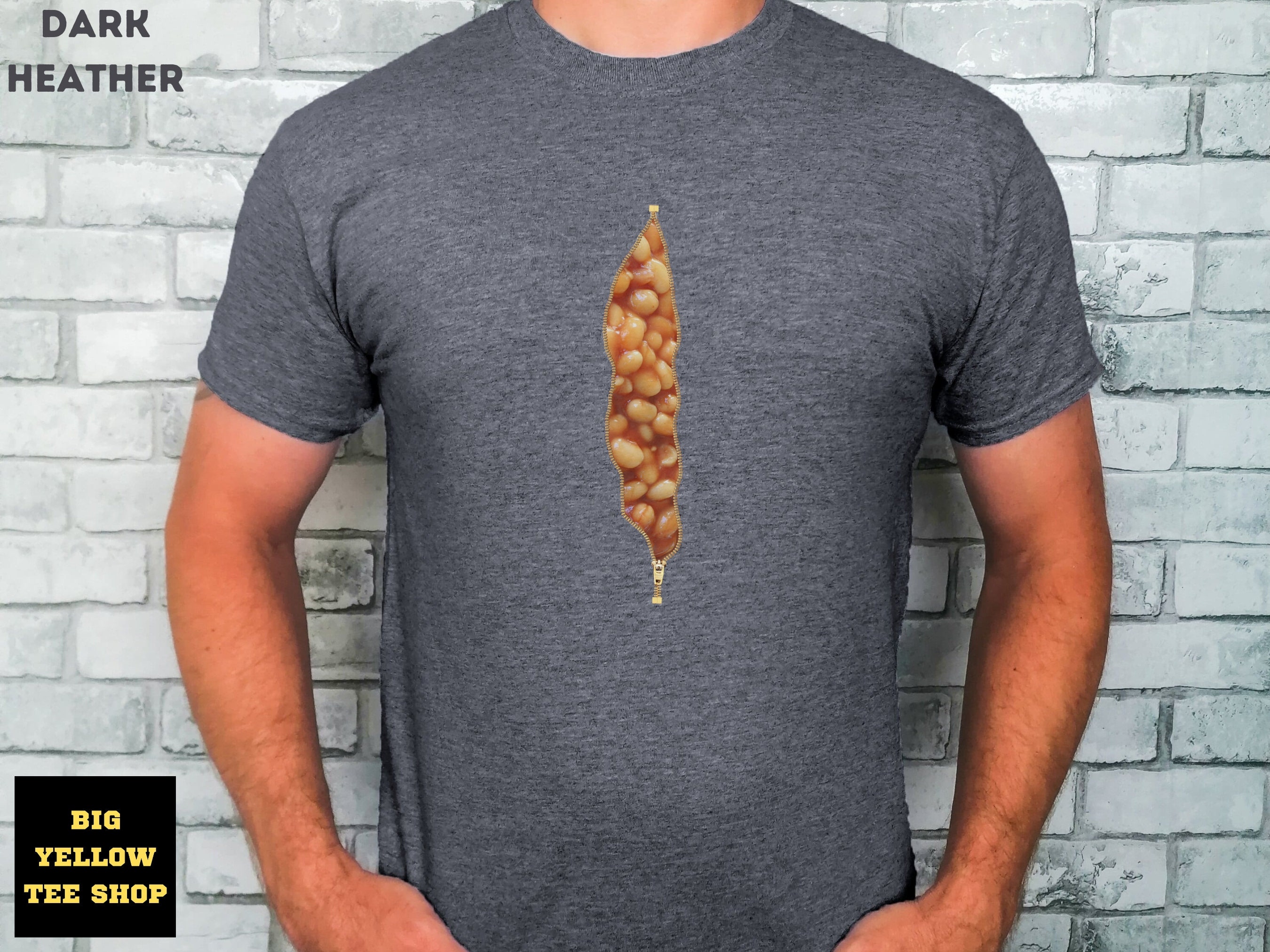 Baked Beans Lover Zipper T-shirt, I Love Baked Beans Tshirt, Gift for ...