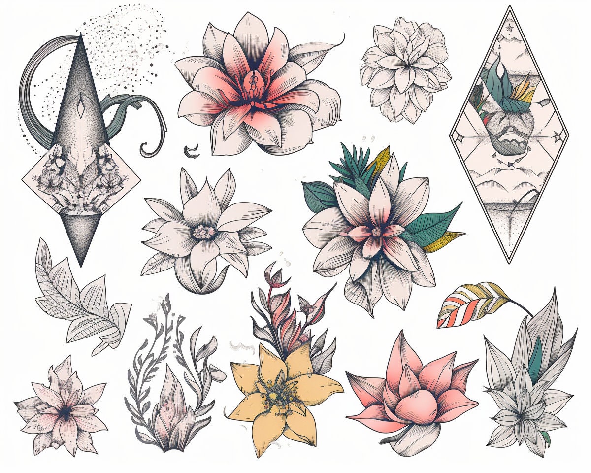 Custom Tattoo Flash Sheets, Get Your Custom Tattoo Design Sheets Now ...