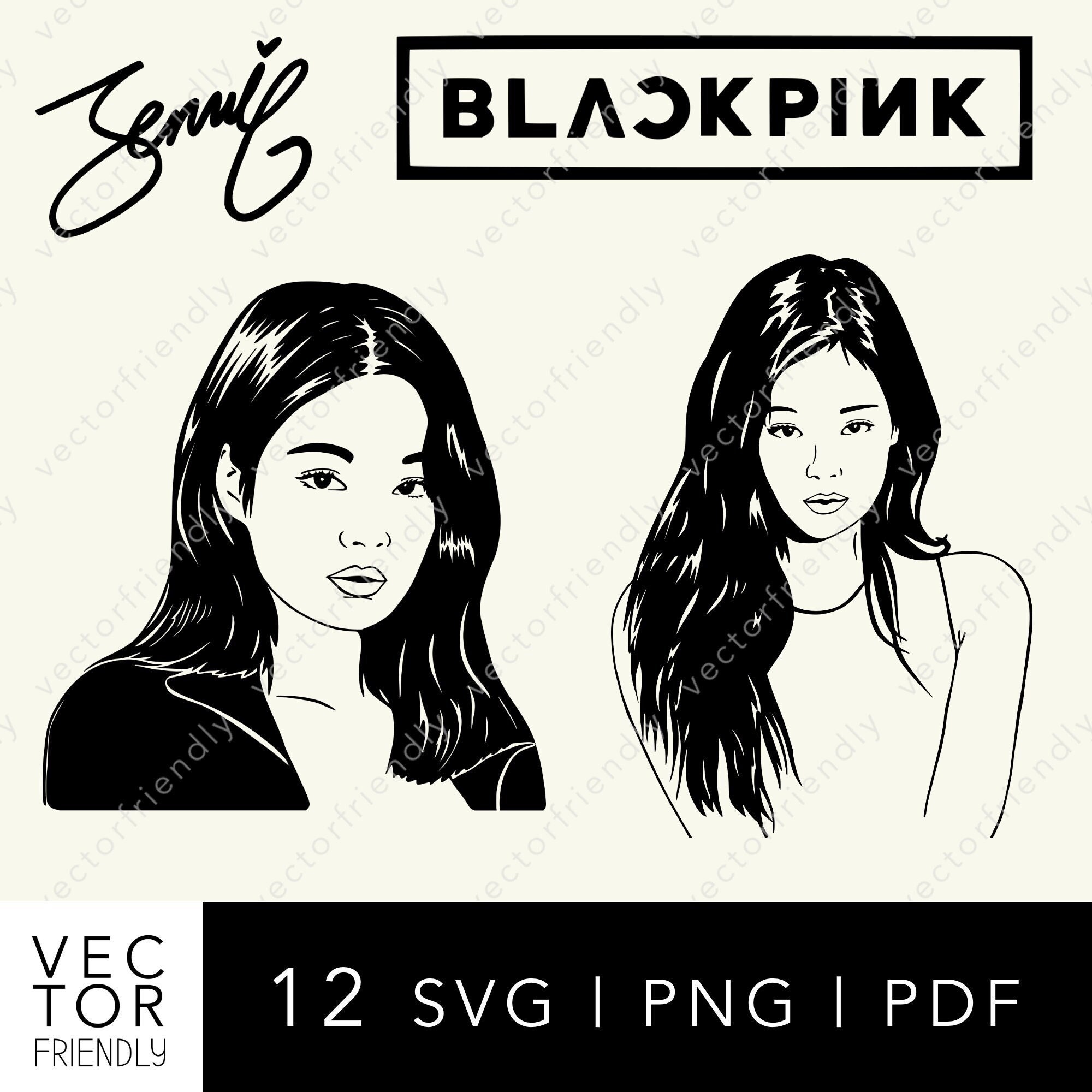 Jennie SVG Jennie Blackpink SVG Bundle Blackpink Jennie - Etsy Australia