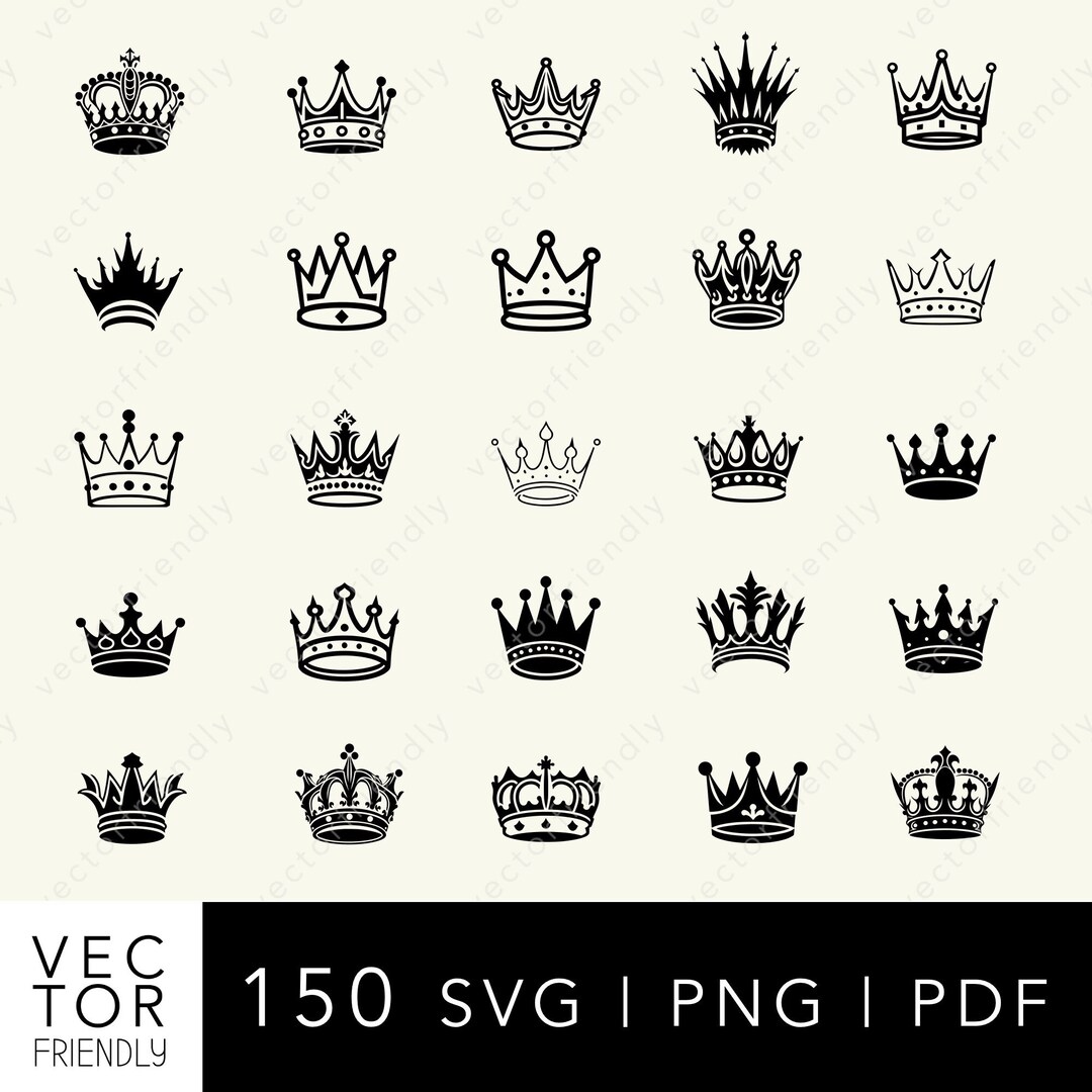 Crown SVG Bundle Crown SVG Royal Crown SVG Queen Crown Svg - Etsy Hong Kong
