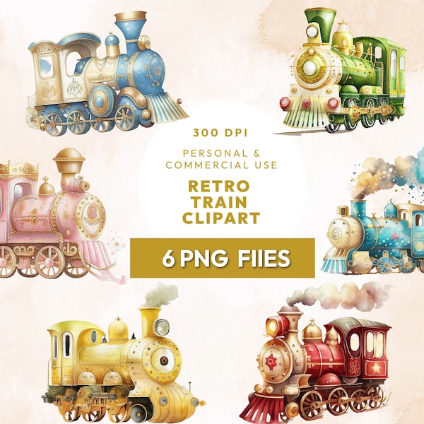 Train Clipart - Etsy