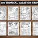 200 Tropical Trip Coloring Pages for Kids and Adults, Beach Coloring ...