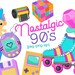 Nostalgic 90s Clipart Bundle, 90s Party, Nostalgic Illustrations, Retro ...