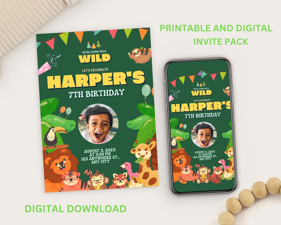 Editable Birthday Invitation Party Invitation Template, Printable ...