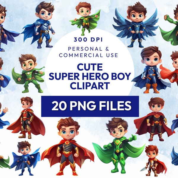 Super Hero Clip Art - Etsy