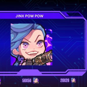 Jinx Arcane Animated Emote Pack for Twitch, Youtube or Discord - Etsy