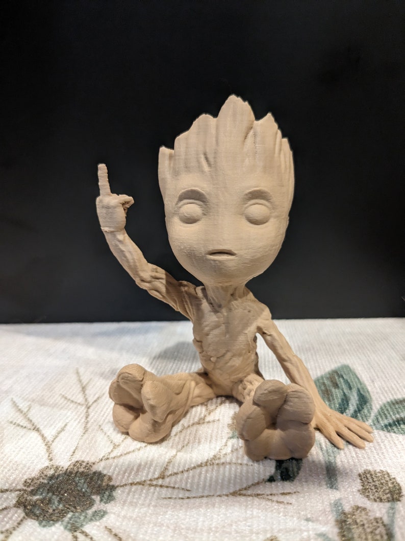 Baby Groot Middle Finger Baby Groot, the Pot That Will Make You Smile ...
