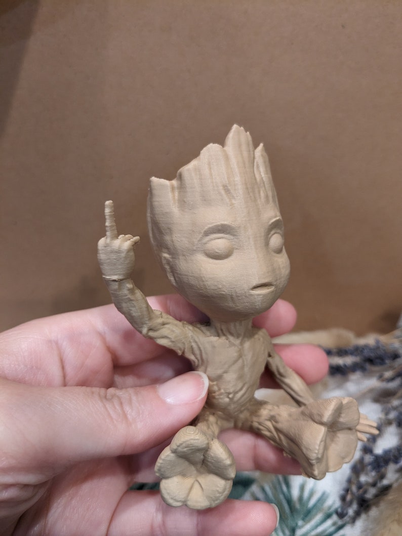 Baby Groot Middle Finger Baby Groot the Pot That Will Make - Etsy