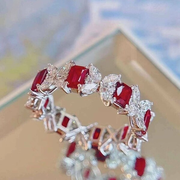 Ruby Wedding Ring - Etsy