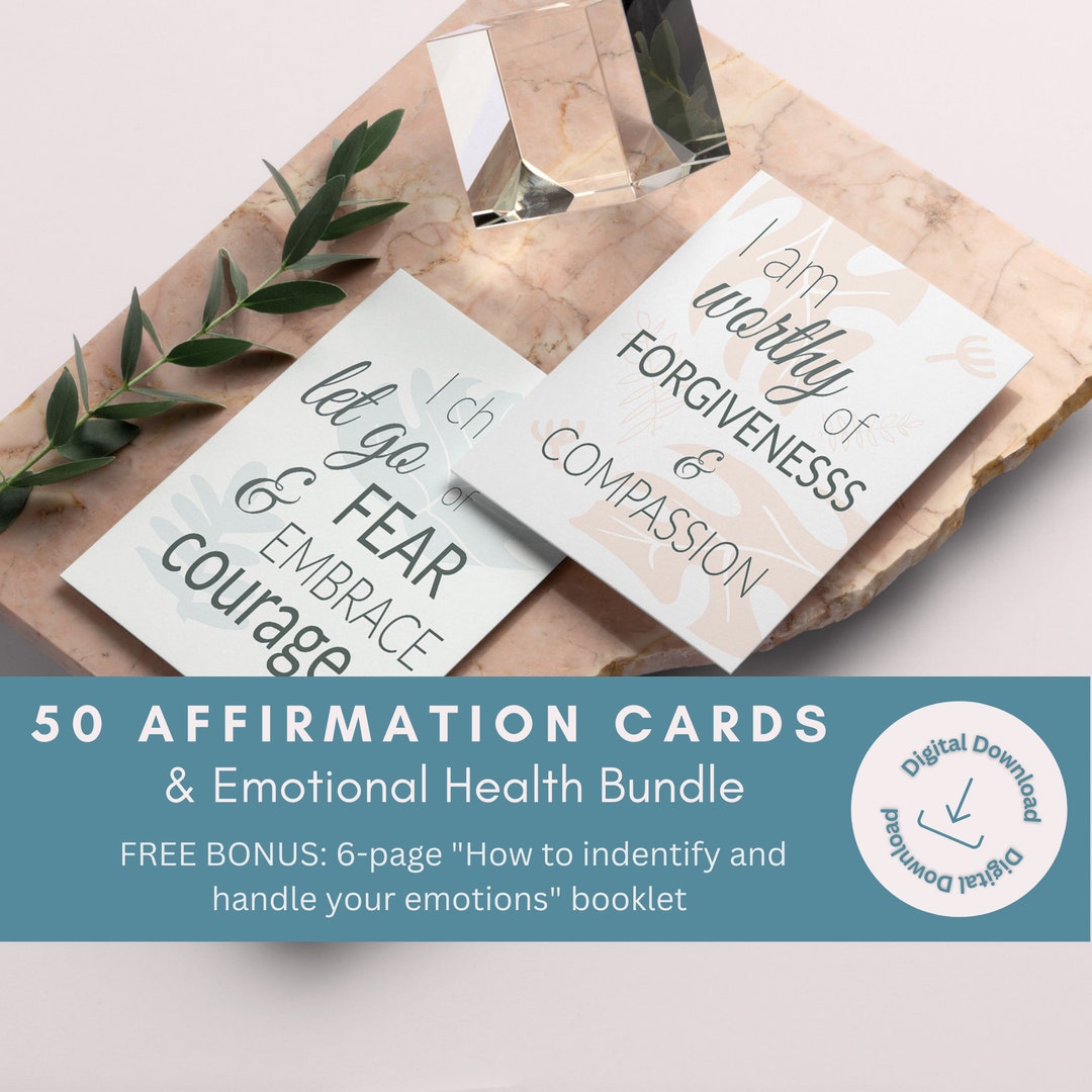 50 Positive Affirmation Cards / Affirmation Cards Printable ...